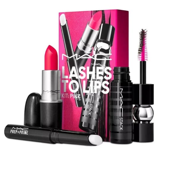 MAC Cosmetics | Makeup | New Mac 3 Pc Lashes To Lips Kit Pink ...